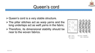 Feature and properties of two guide bar warp knit designs | PPTX