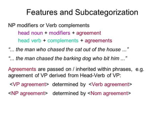 feature structure and unification NLP,what is Unification, Feture structure in NLP | PPTX