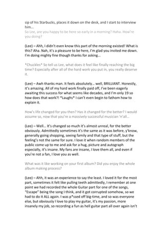 A-Level Media Studies - Feature Article (Primary Coursework) | PDF