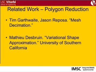 Feature-based laser data simplification for low polygon visualization | PDF