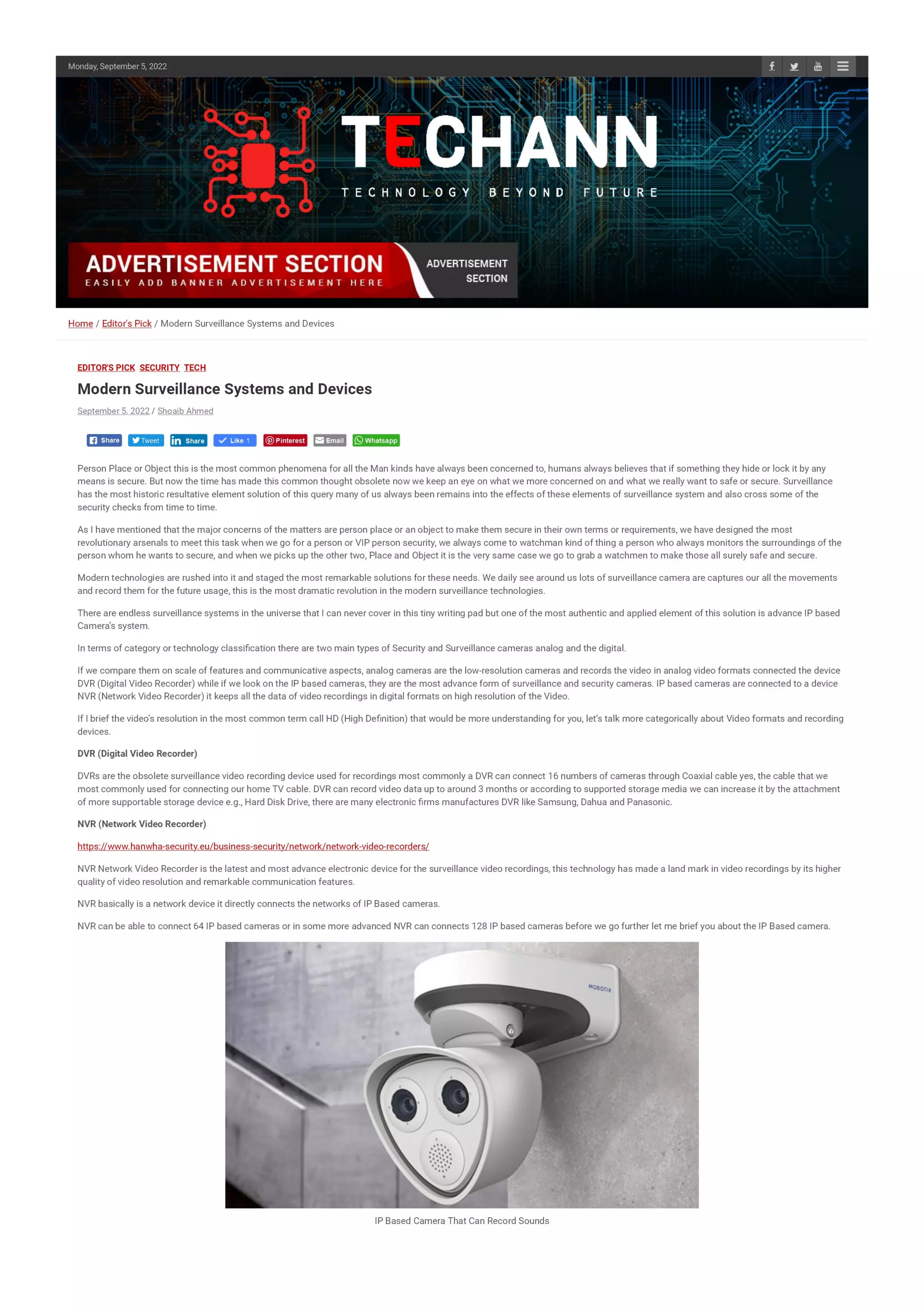 IP Camera and Security Systems | PDF