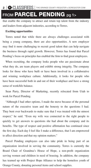 Orange County Register featuring Parcel Pending | PPT