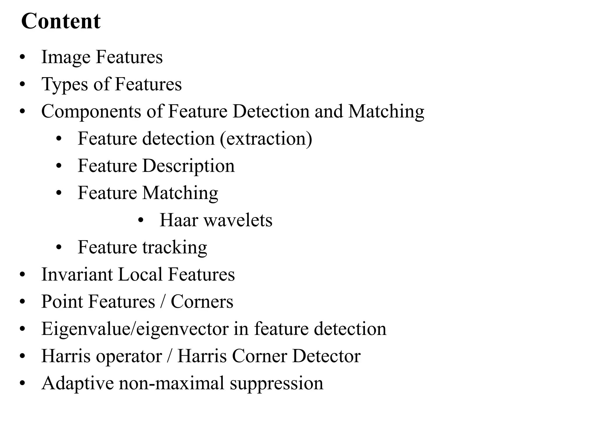 Feature detection and matching | PDF