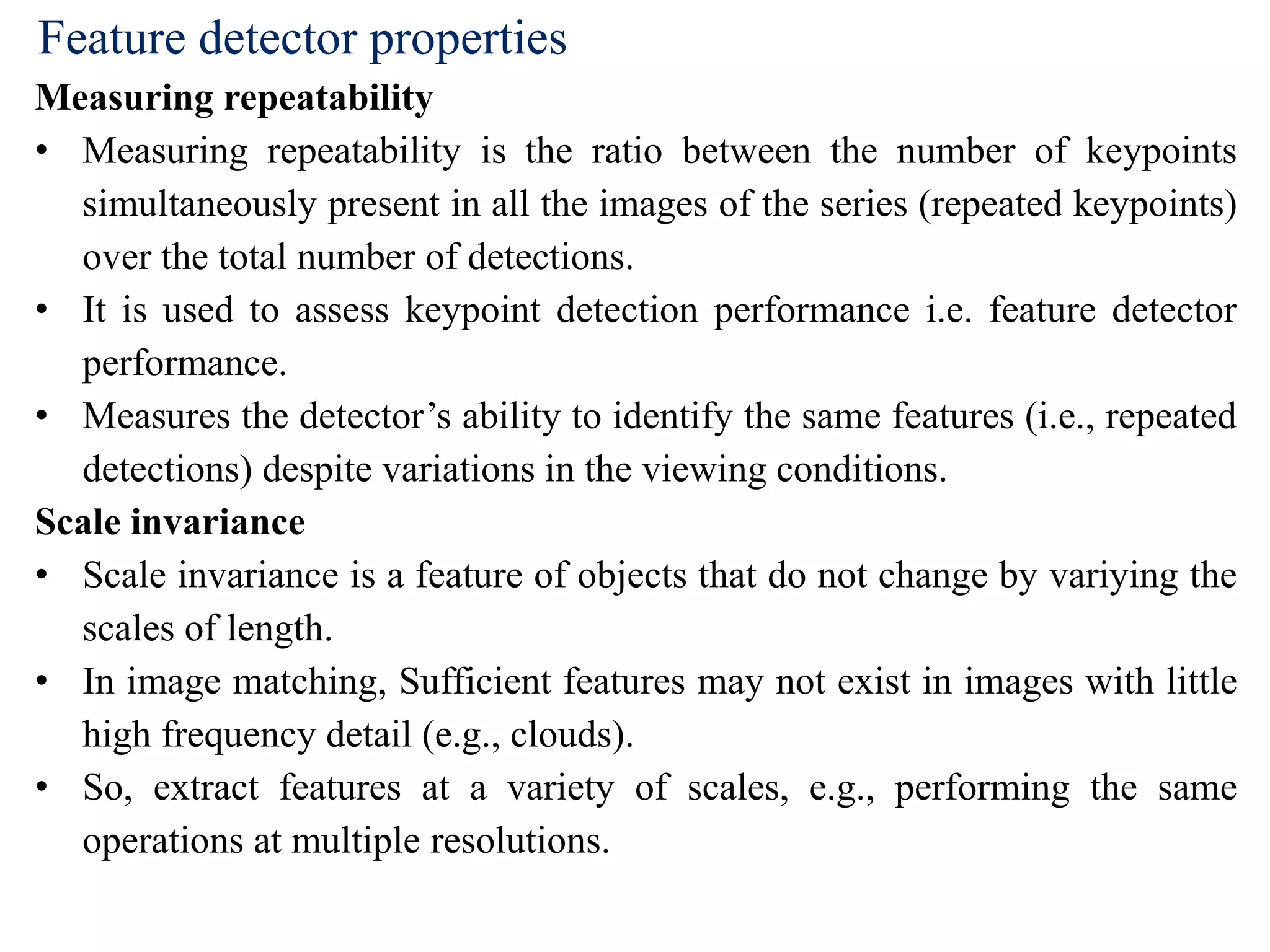 Feature Detection And Matching Pdf 3 D Graphics Computer Software