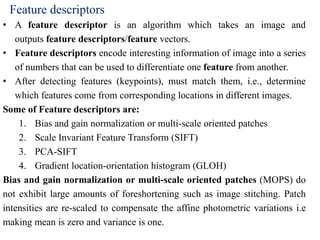 Feature detection and matching | PDF