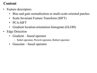 Feature detection and matching | PDF