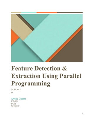 Feature detection & extraction | DOCX