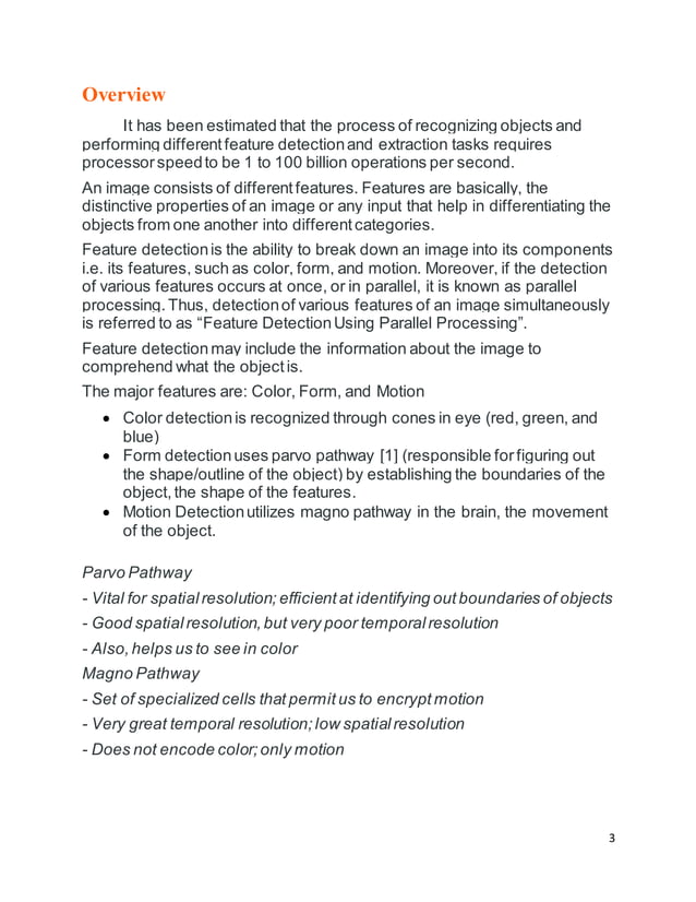 Feature detection & extraction | DOCX