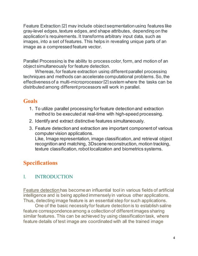 Feature detection & extraction | DOCX