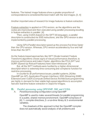 Feature detection & extraction | DOCX