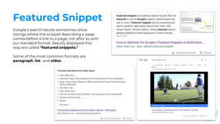 Featured Snippets - How to Get Position Zero | PPT
