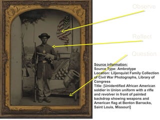 Historical Inquiry - Civil War Soldier | PPT