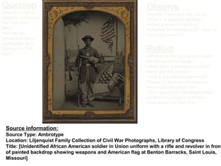 Historical Inquiry - Civil War Soldier | PPT