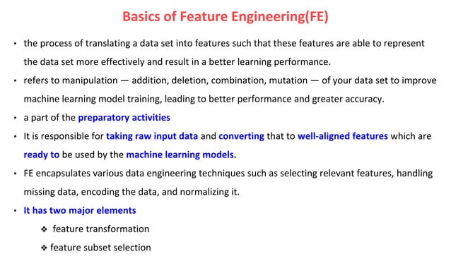Feature Engineering in Machine Learning | PDF