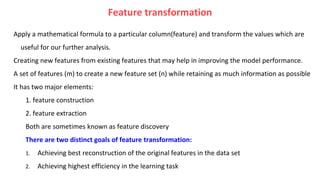 Feature Engineering in Machine Learning | PDF