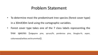 Feature Engineering on Forest Cover Type Data with Decision Trees | PPTX