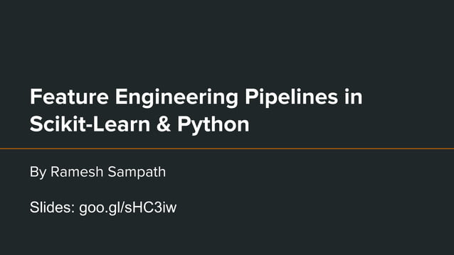 Feature engineering pipelines | PDF | Computing | Technology & Computing