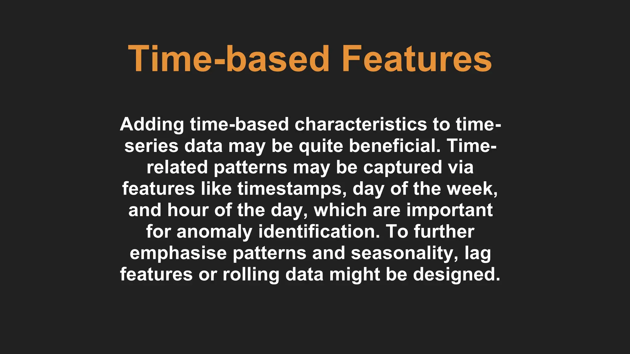 Feature Engineering To Boost Performance In Anomaly Detectionpptx Technology And Computing