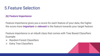 Feature enginnering and selection | PPTX