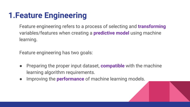 Feature enginnering and selection | PPTX | Computing | Technology ...