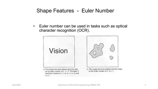 Feature Extraction in image processing- Shape.pptx | Technology & Computing
