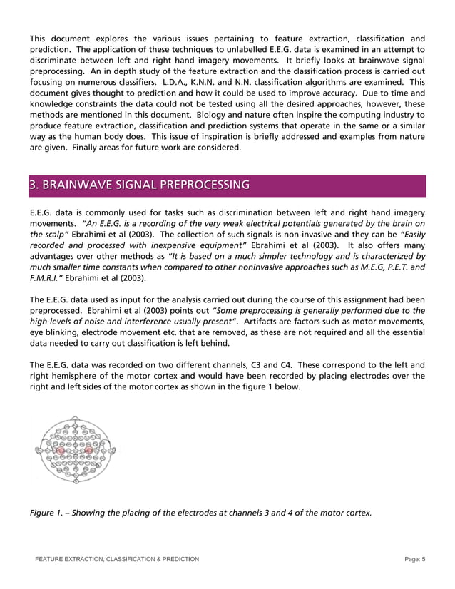 Brainwave Feature Extraction, Classification & Prediction | PDF