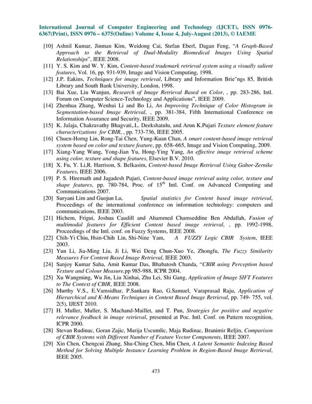 Feature Extraction Techniques On Cbir A Review Pdf