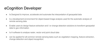 Feature extraction with eCognition developer | PPTX