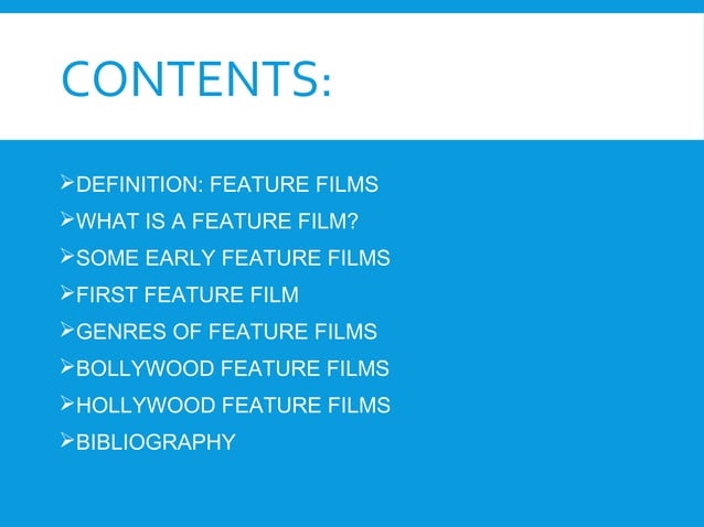Feature Films PPT - Feature Films India | PPT | Documentary | Genres