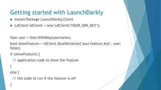 Feature flagging in .net | Computer Software and Applications | Computing