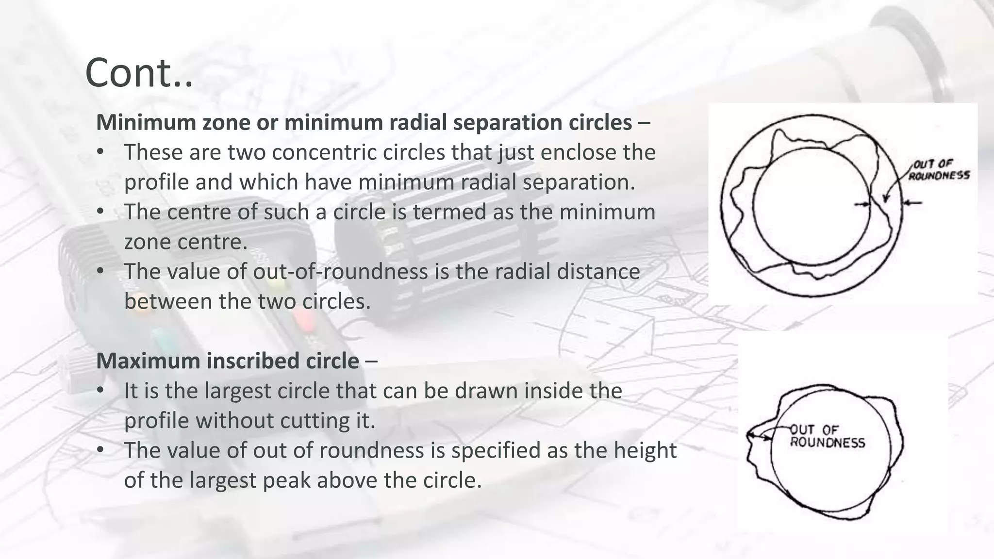 Feature inspection of circularity and roundness | PPTX