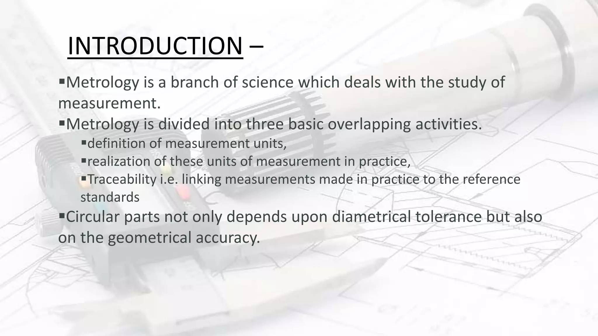 Feature inspection of circularity and roundness | PPTX