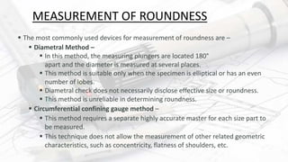 Feature inspection of circularity and roundness | PPTX