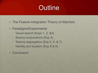 The Feature-Integration of Attention_Jing | PPTX