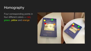 Computer Vision: Feature matching with RANSAC Algorithm | PPT