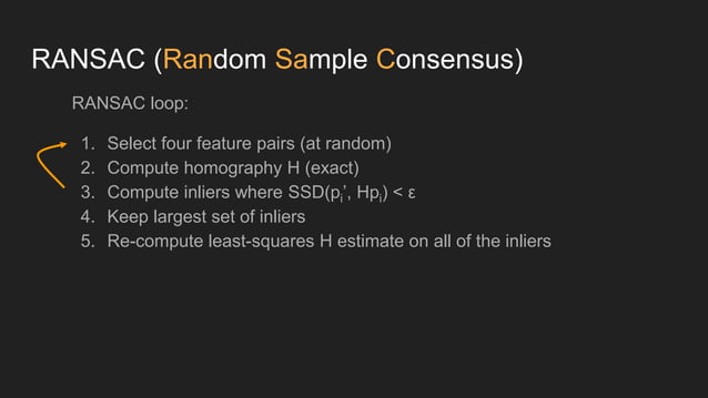 Computer Vision Feature Matching With Ransac Algorithm