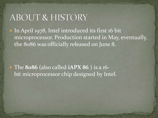 Internal Architecture of 8086 | PPTX