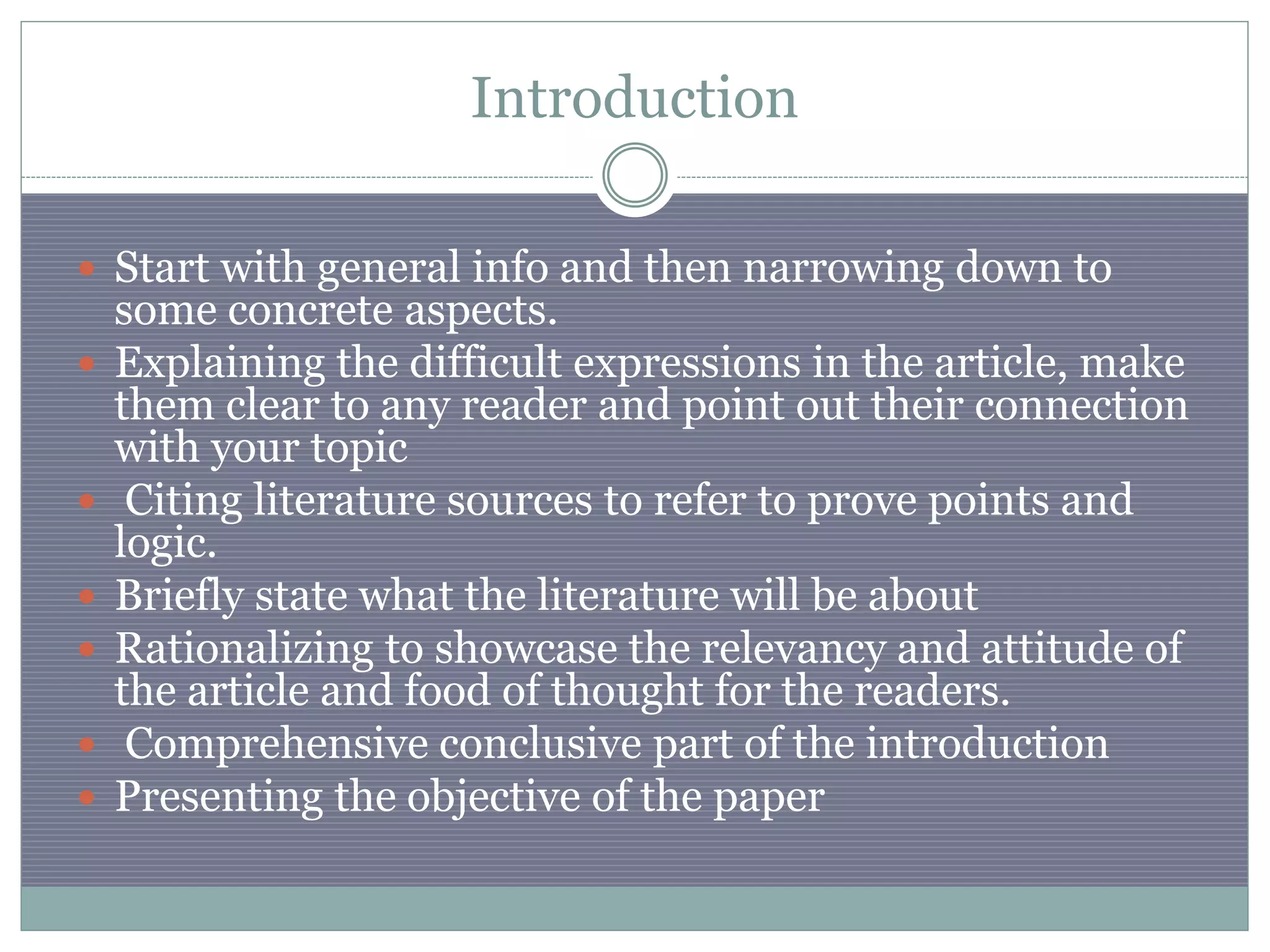 Parts of Research paper | PPTX