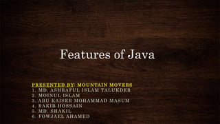 Features of java | PPT