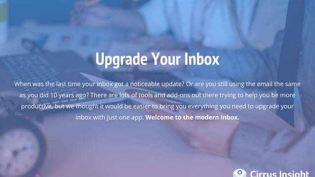 Cirrus Insight Features Deck | PPT