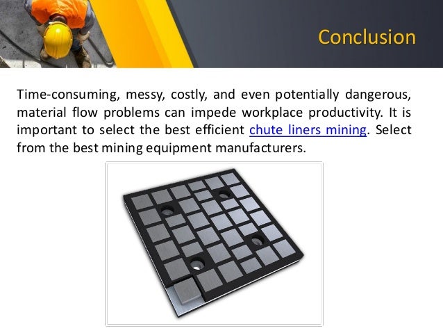 Features and benefits of chute liners in mining converted | PDF