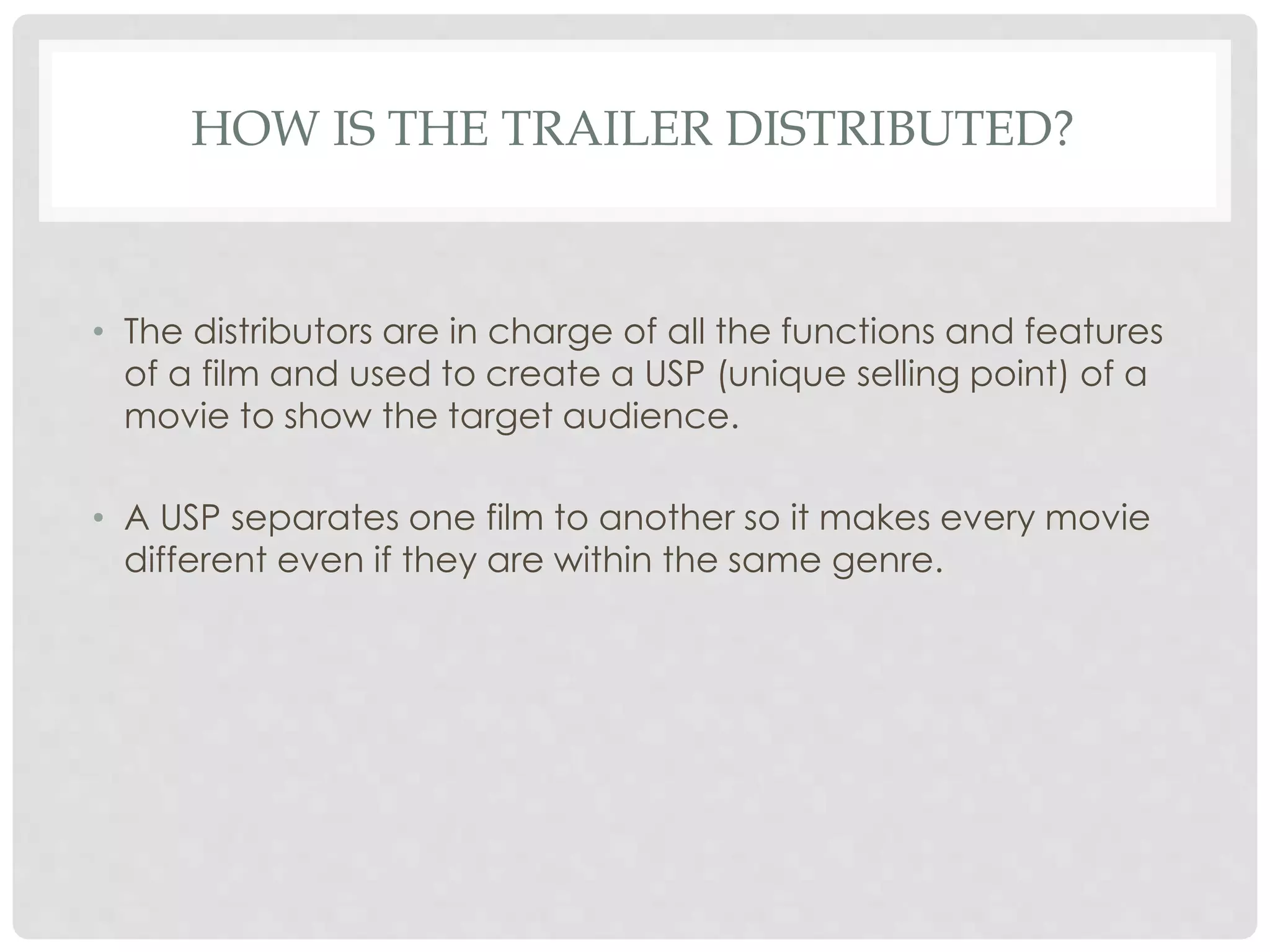 Features and Conventions of Film Trailers | PPTX