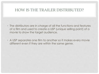Features and Conventions of Film Trailers | PPTX
