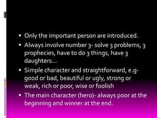 Features and functions of folktales | PPTX