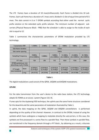 Features And Techniques Of The 3 Gpp Lte System Transmissio Nx | PDF ...