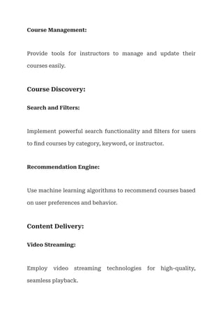 Features and Technologies required to build an Udemy clone script | PDF ...