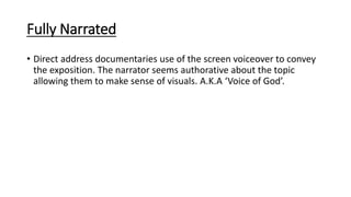 Features and types of documentaries | PPT
