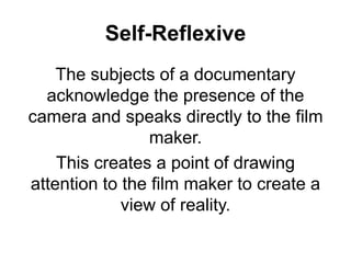 Features and types of documentaries | PPT