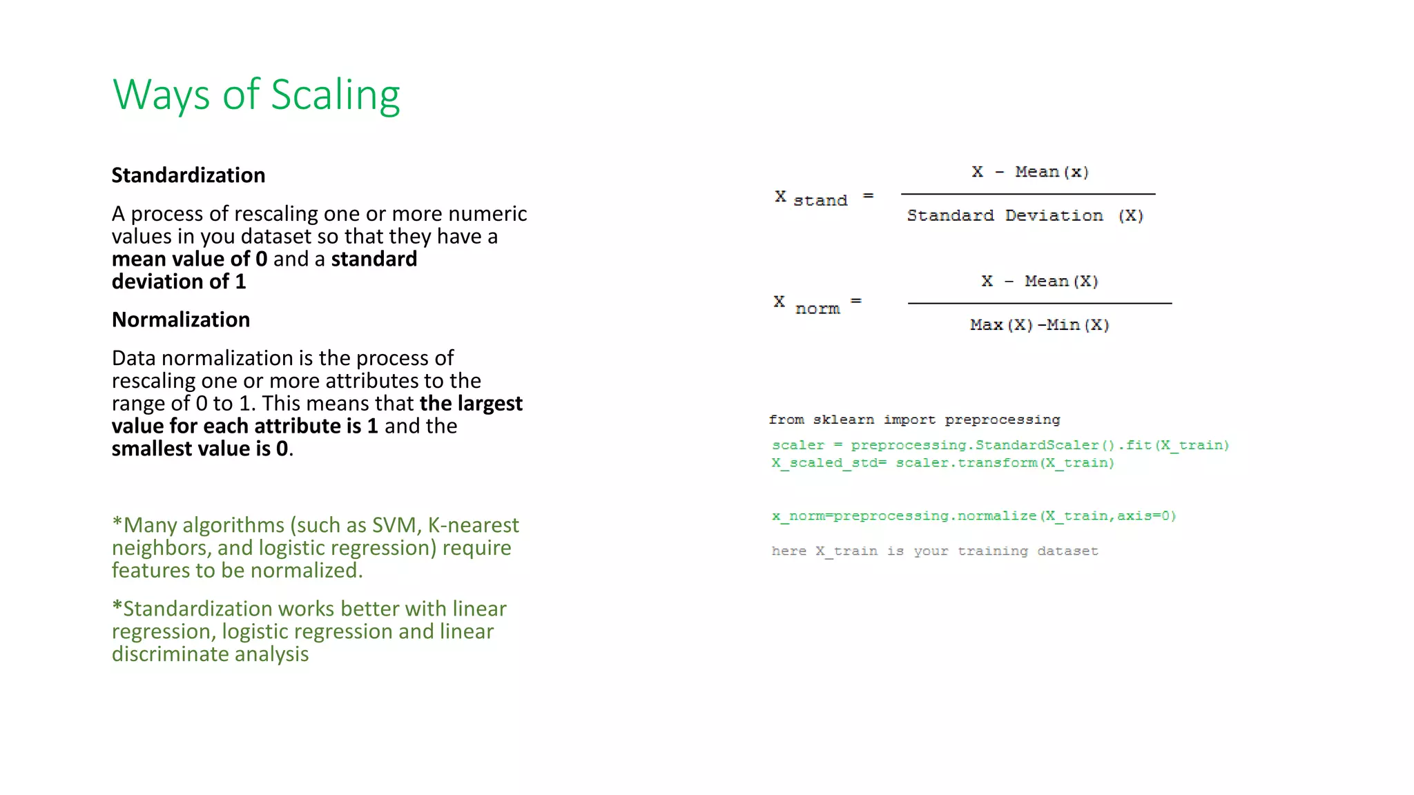 Preparing Your Data For Machine Learning With Feature Scaling Pptx Technology And Computing