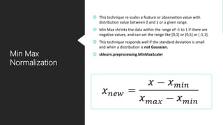 Feature scaling | PPTX